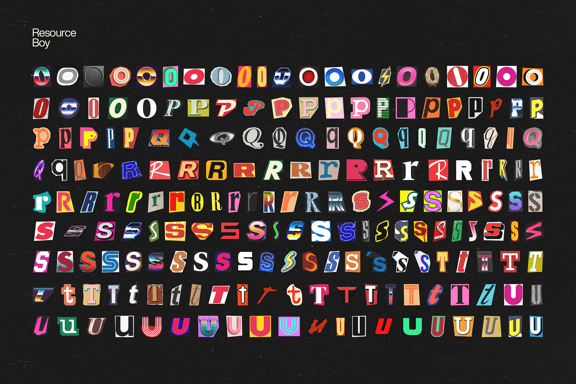 Ransom Note Letters 1000 PNG Cutout Letters Free Download 