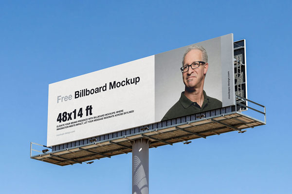 3 Showcases of Wide Billboard Mockup Free Download | Resource Boy