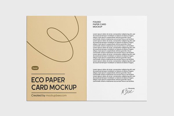 Facing View of Flat Open Brochure Mockup Free Download | Resource Boy