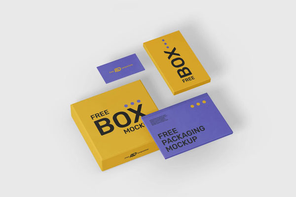3 Shots of Packaging Mockup Free Download | Resource Boy