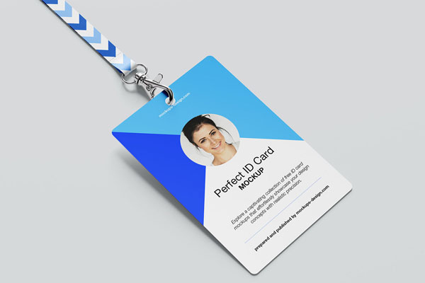 4 Shots of Simple Plastic ID Card Mockup Free Download | Resource Boy