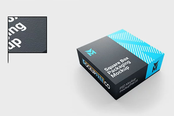 Square Box Template Psd