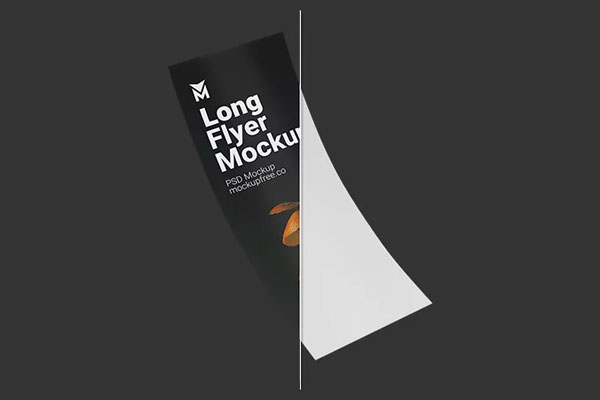 3 Sights of Long Flyer Mockup Free Download | Resource Boy