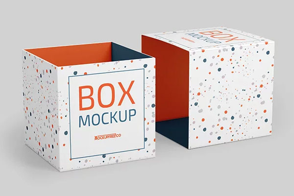 Square Box Template Psd