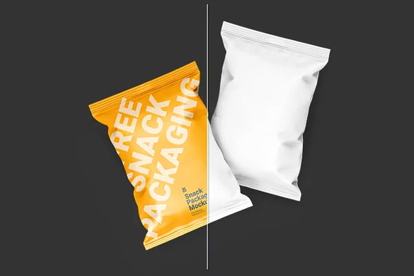 Snack Packaging Mockup in 3 Shots Free Download | Resource Boy