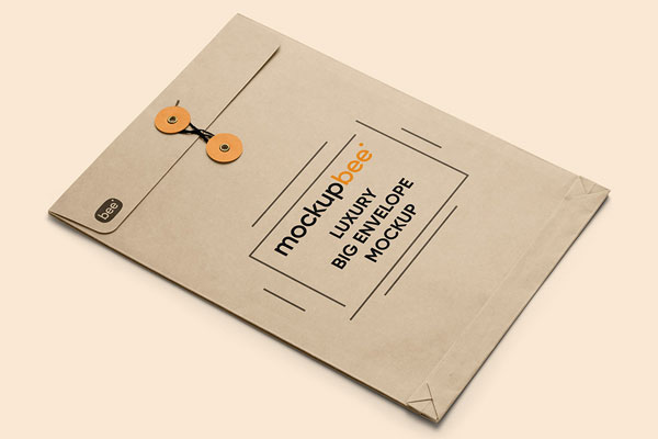 Cardboard Envelope Mockup Free Download | Resource Boy