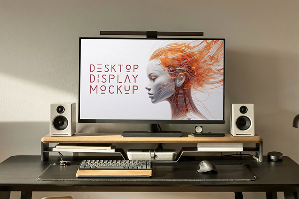 Desktop Monitor Mockup Free Download | Resource Boy