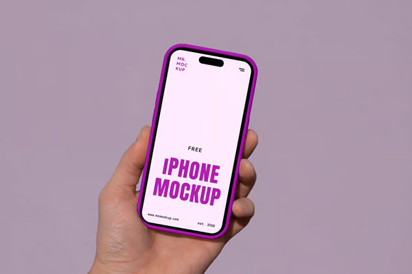 Hand Holding iPhone Pro Mockup Free Download | Resource Boy