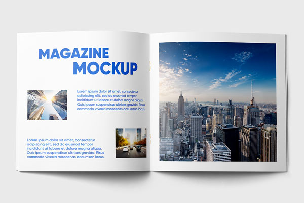 Open Square Magazine Mockup Free Download | Resource Boy