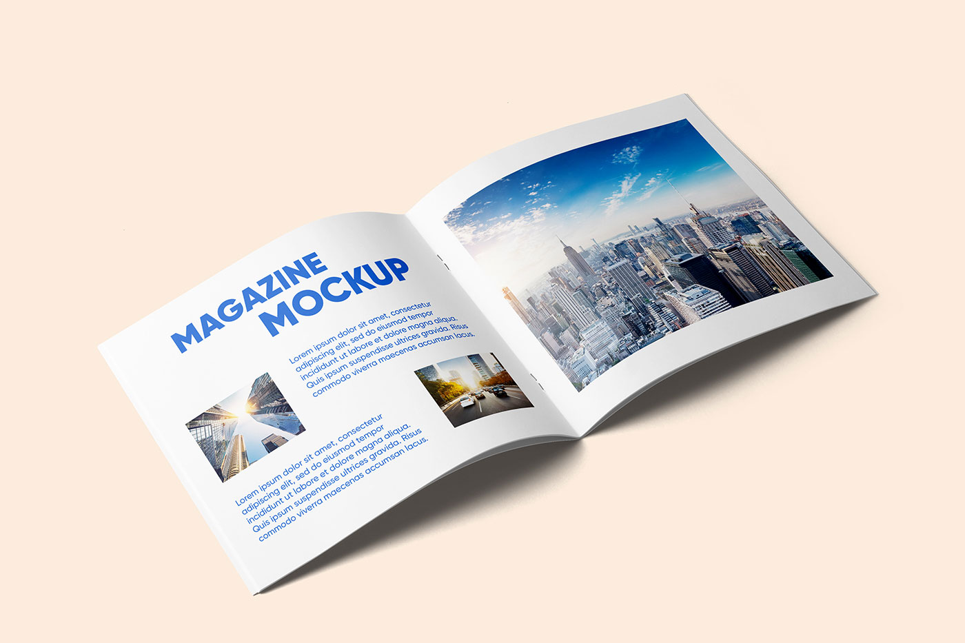 Open Soft Cover Magazine Mockup Free Download | Resource Boy