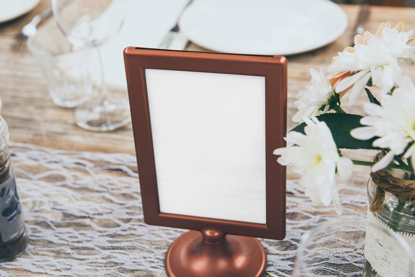 Small Stand Menu Mockup Free Download | Resource Boy