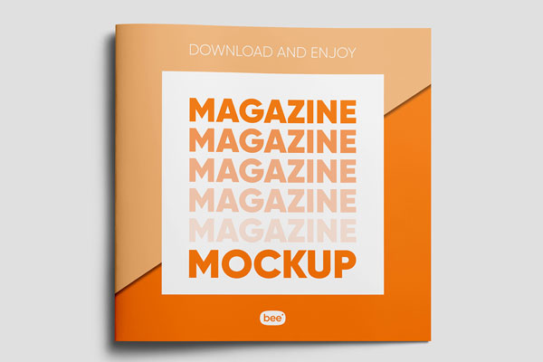 Square Magazine Cover Mockup Free Download | Resource Boy