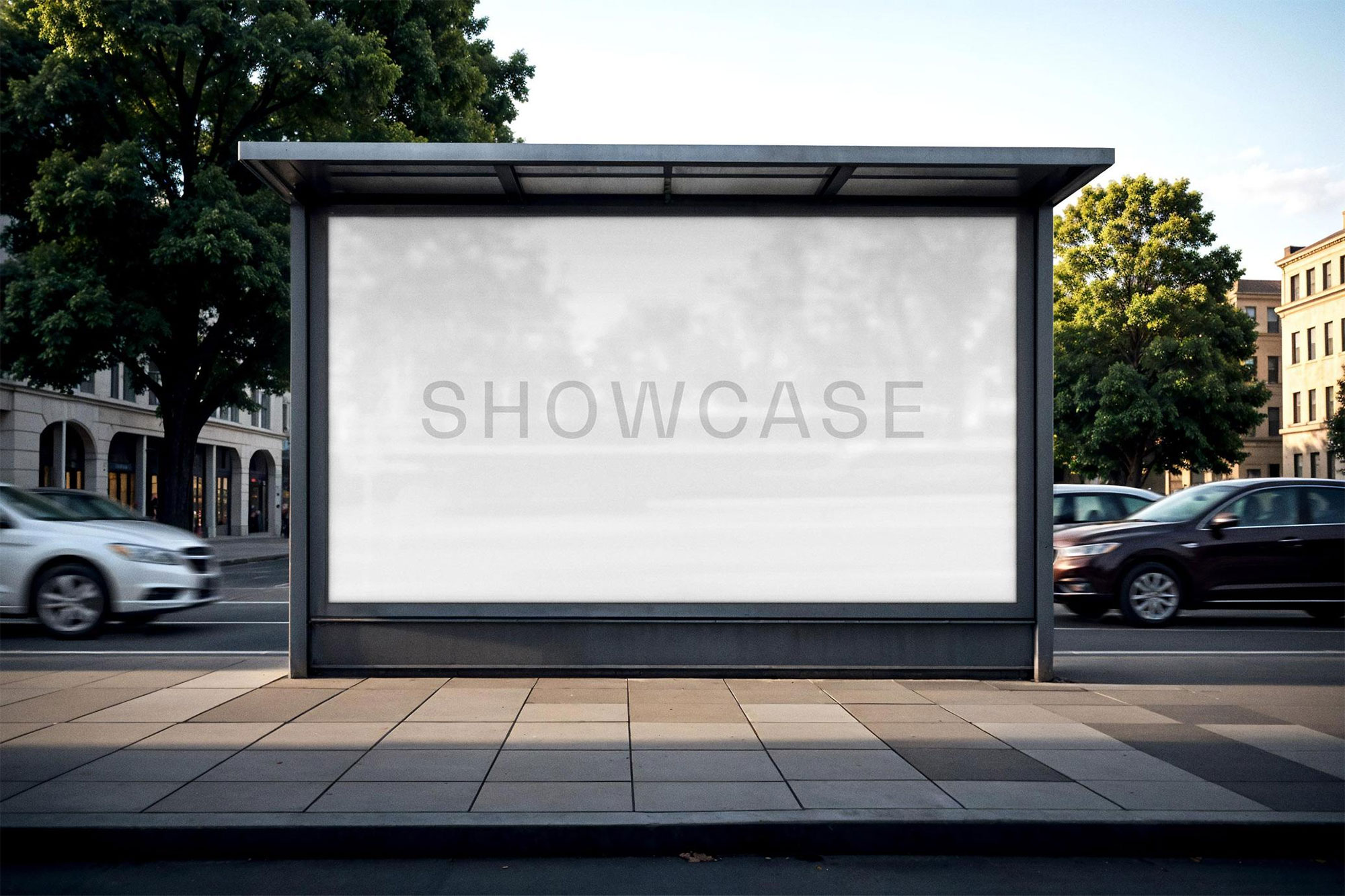 Bus Stop Banner Mockup Free Download | Resource Boy