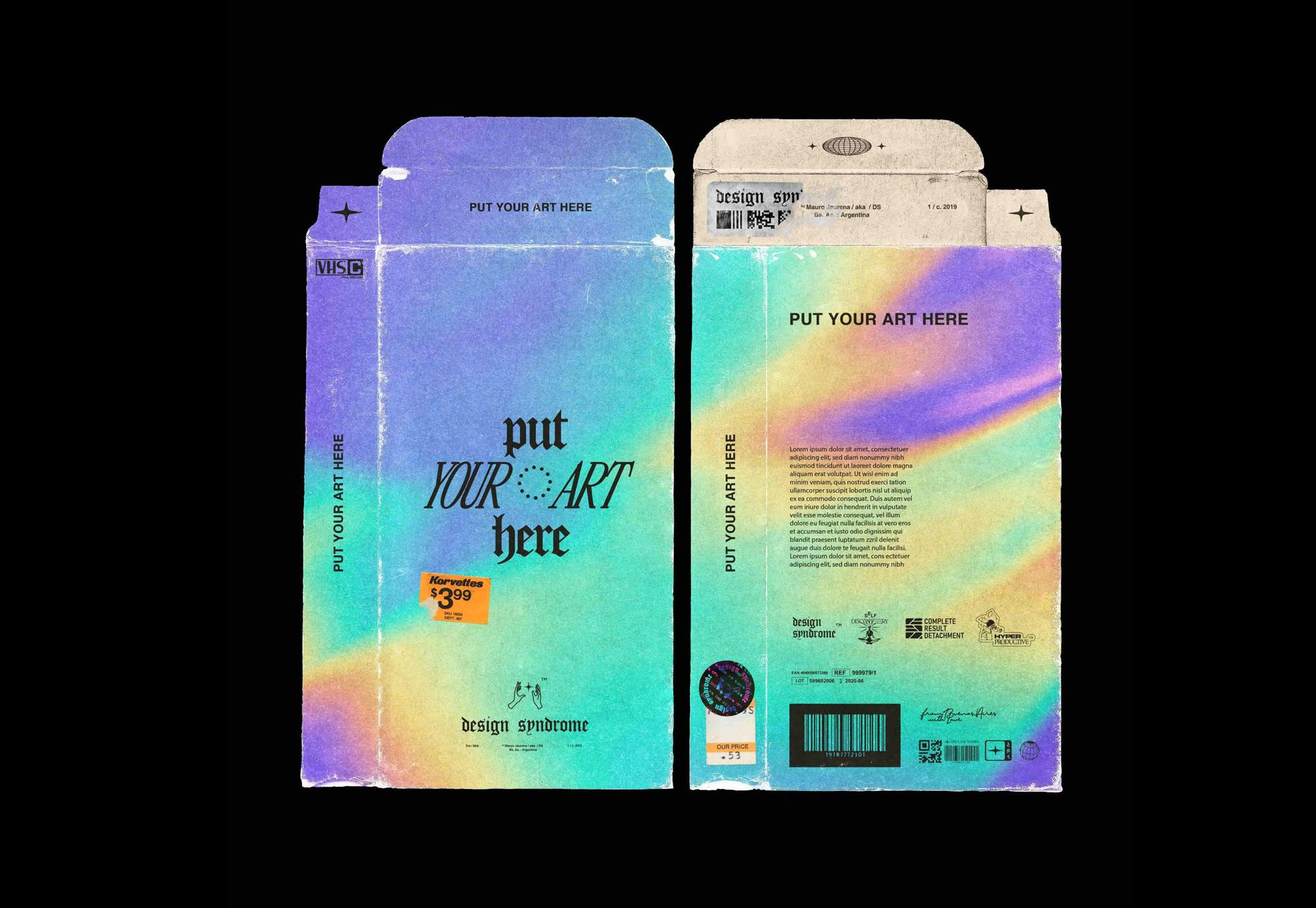 Distressed VHS Sleeve Mockup Free Download | Resource Boy