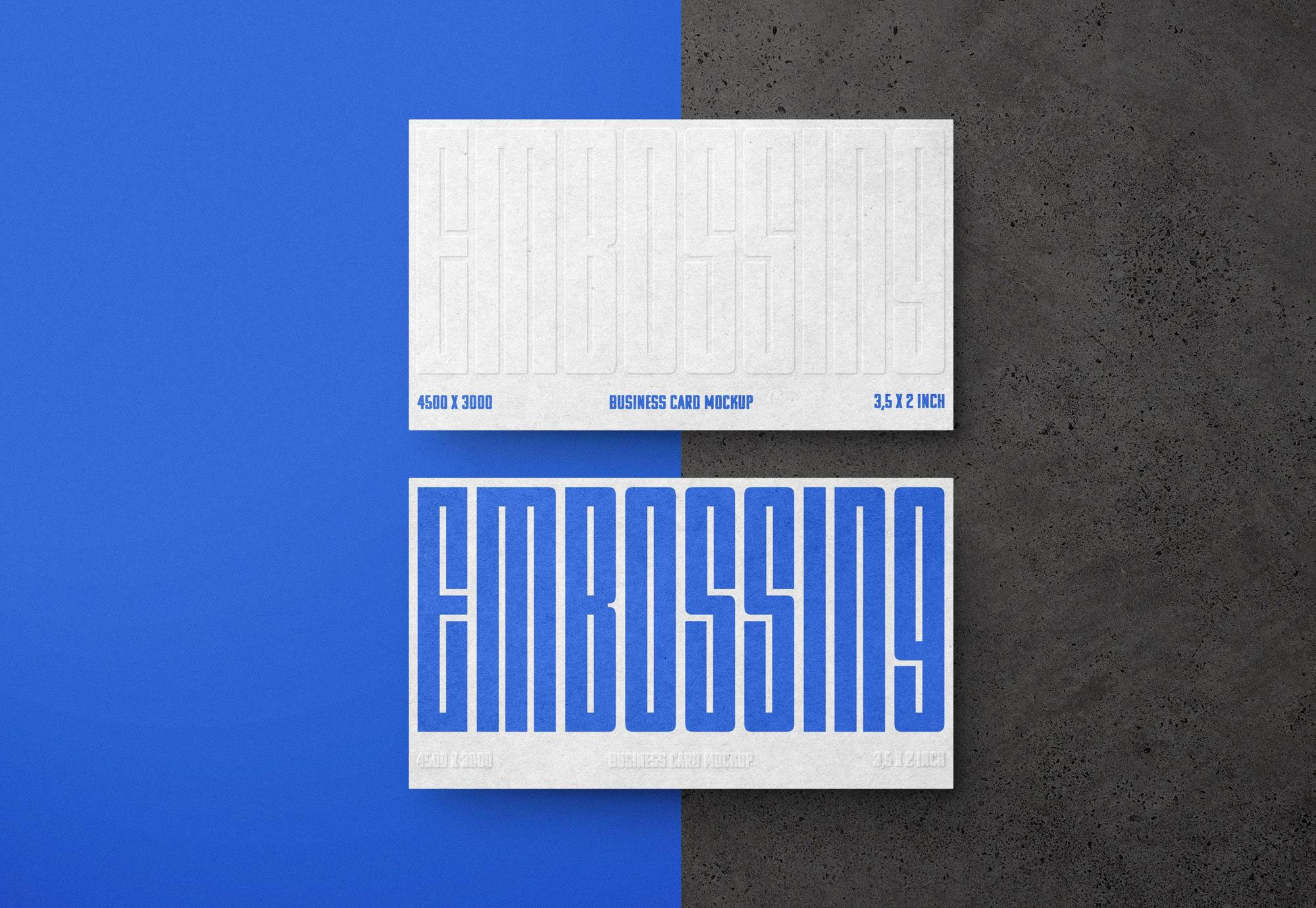 Embossing Business Card Mockup Free Download | Resource Boy