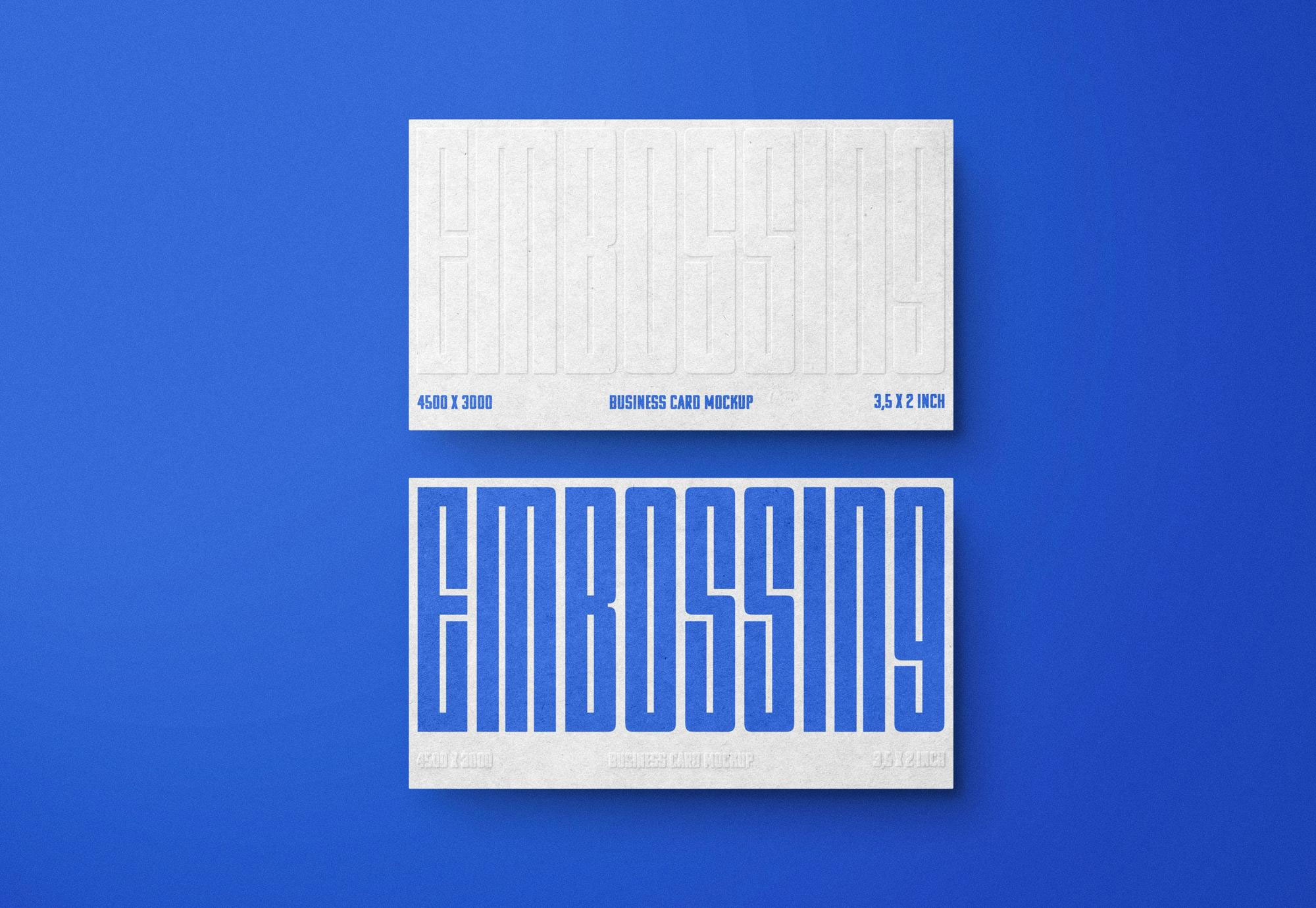 Embossing Business Card Mockup Free Download | Resource Boy