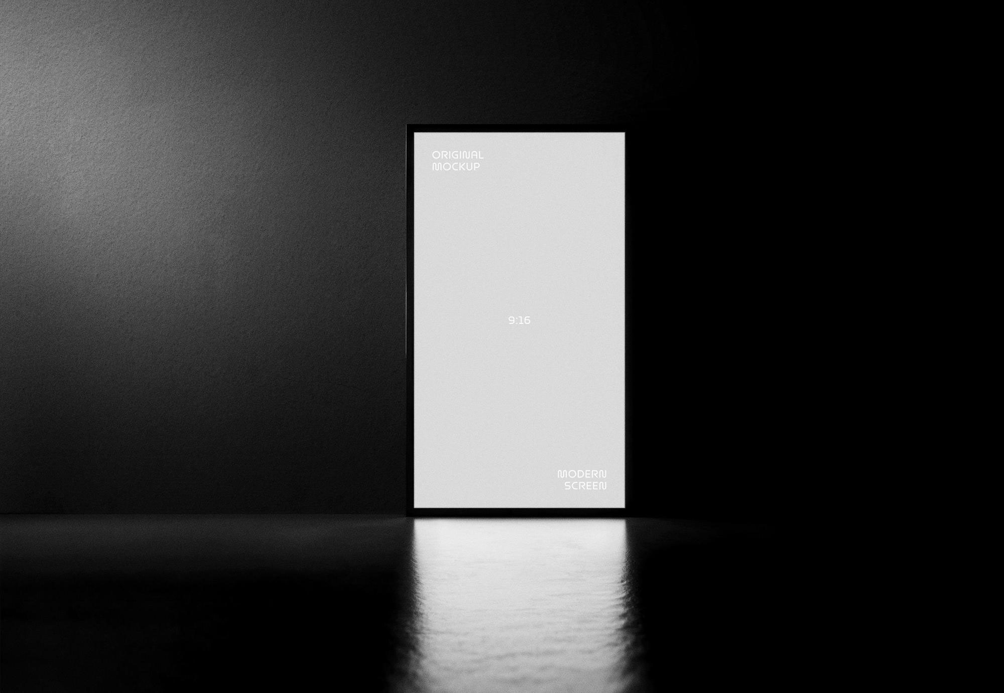 Glowing Screen Mockup Free Download | Resource Boy