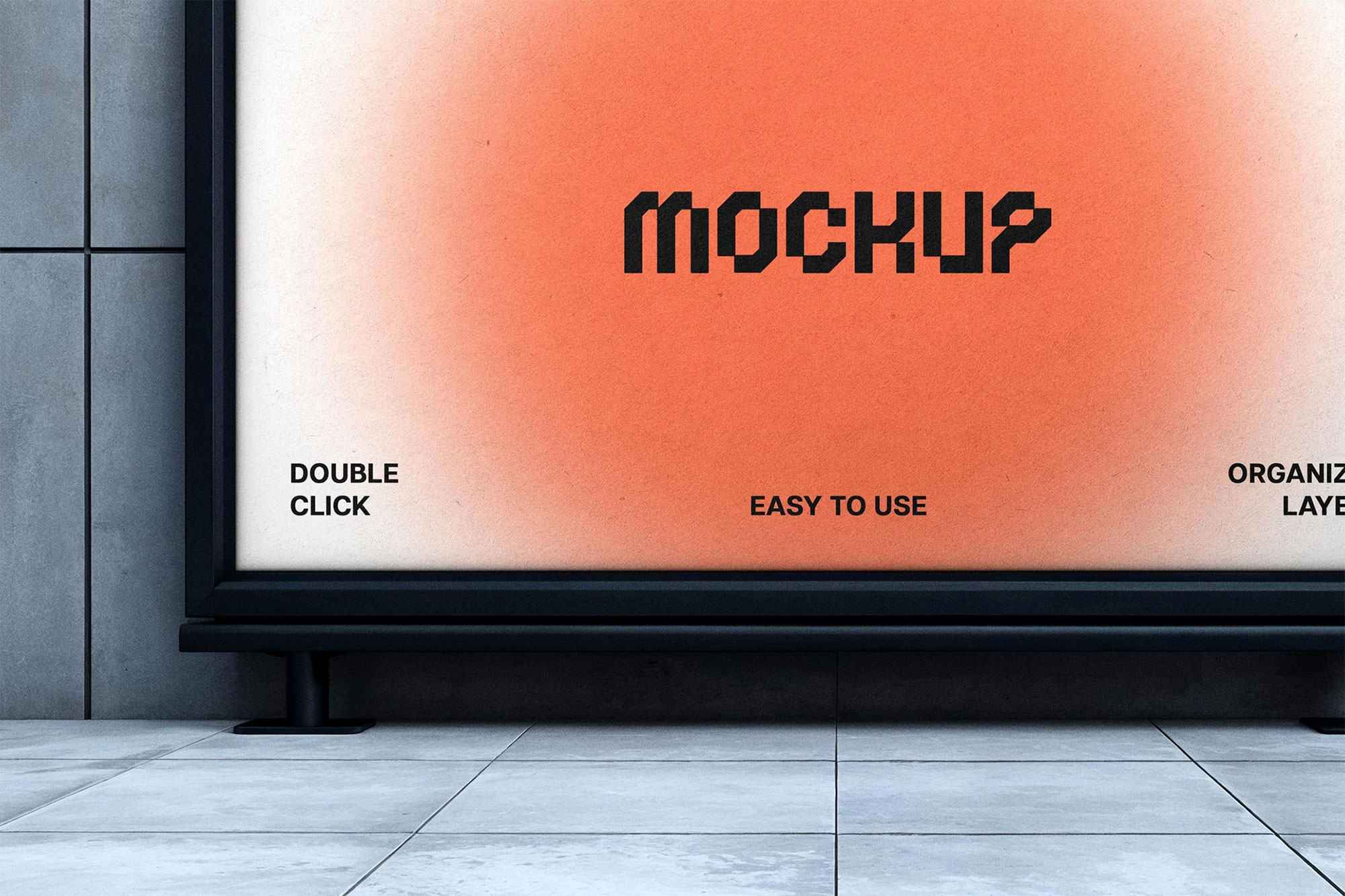 Indoor Advertising Banner Mockup Free Download | Resource Boy