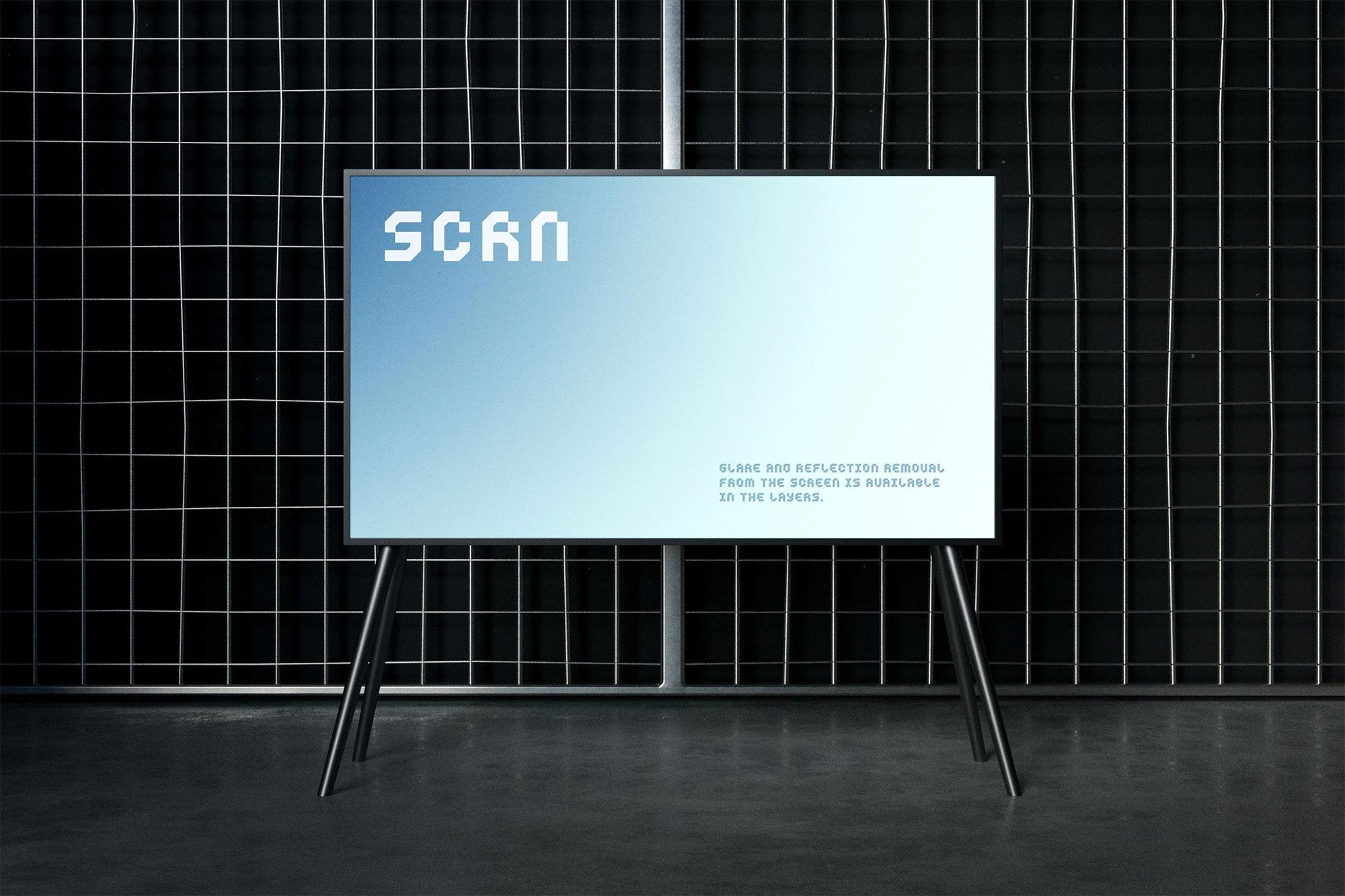 Industrial TV Screen Mockup Free Download | Resource Boy