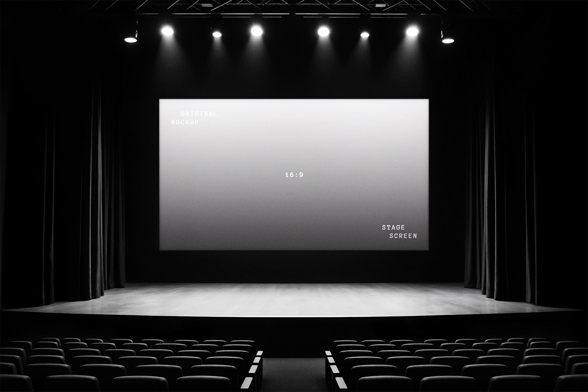 Stage Screen Mockup Free Download | Resource Boy