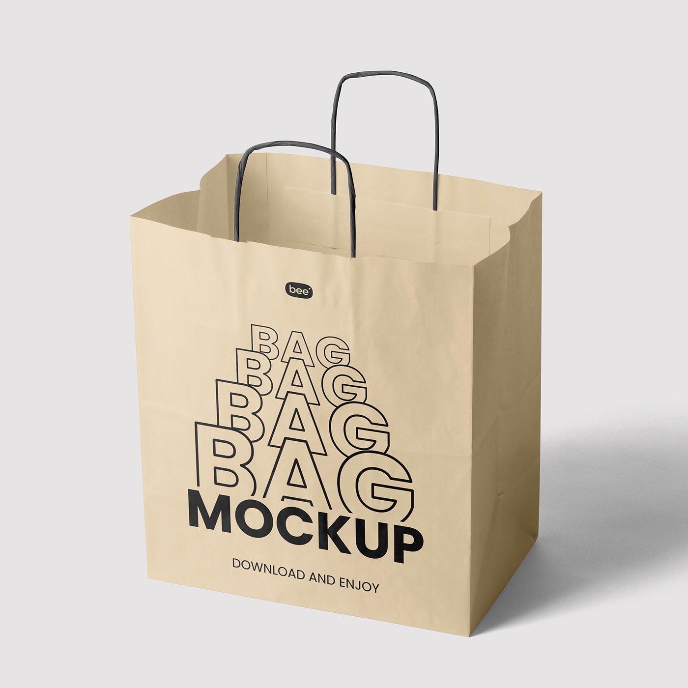 Standing Big Paper Bag Mockup Free Download | Resource Boy