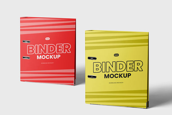 Standing Binder Mockups Free Download | Resource Boy