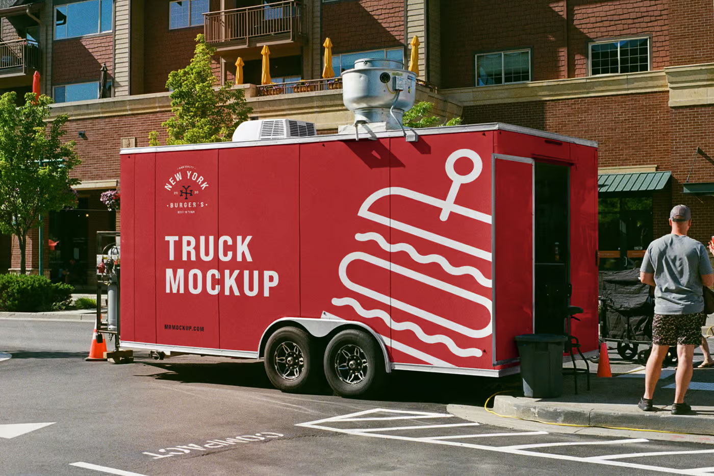 Truck Trailer Mockup Free Download | Resource Boy