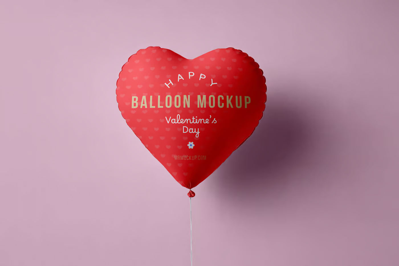 Valentines Day Heart Balloon Mockup Free Download | Resource Boy