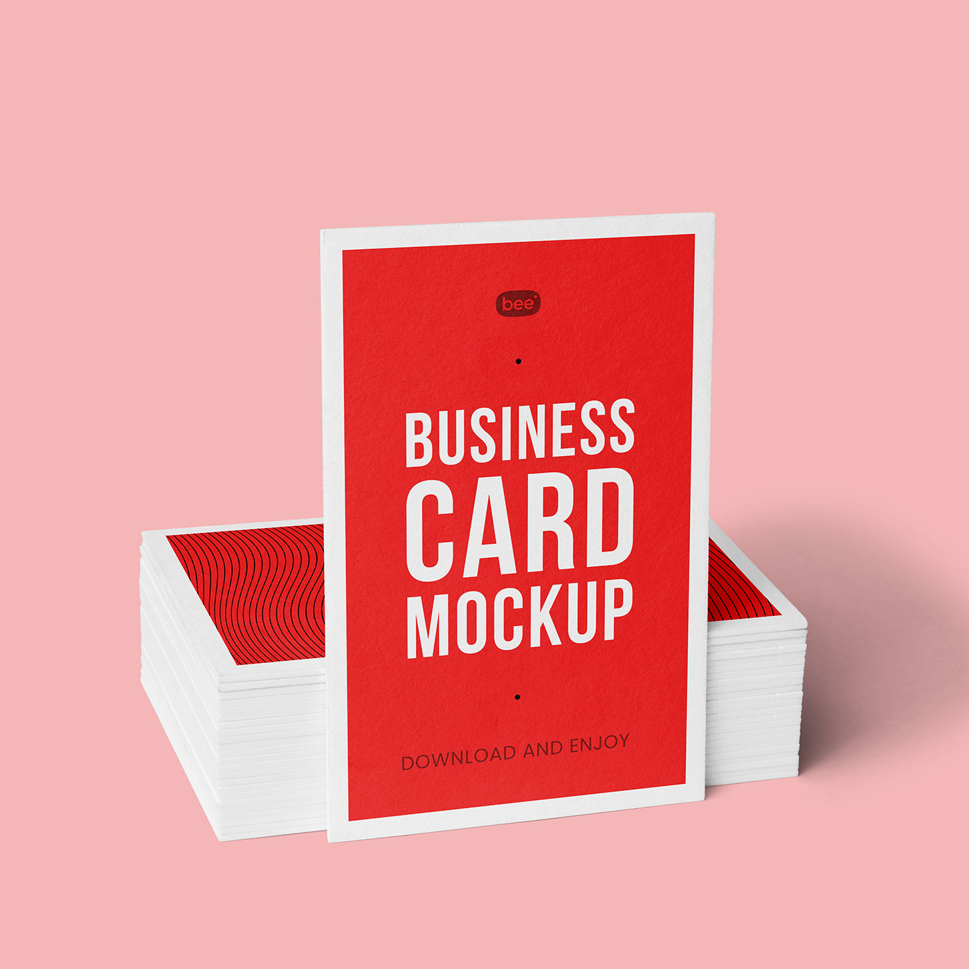 Vertical Business Card Stack Mockup Free Download | Resource Boy