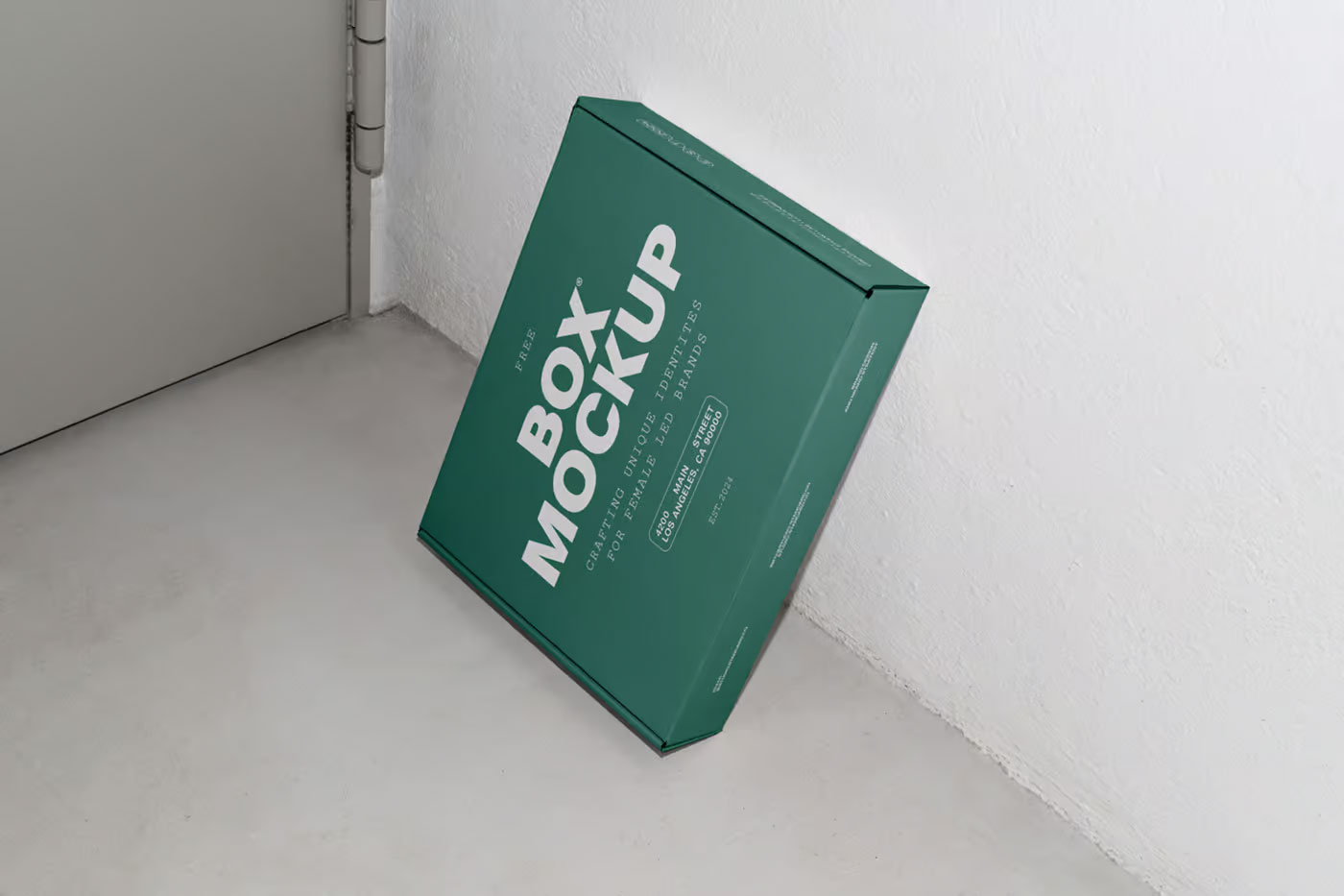 White Cardboard Box Mockup Free Download | Resource Boy