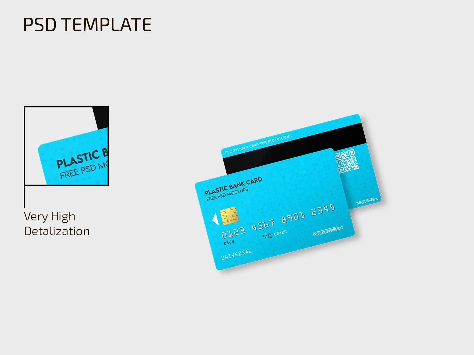 2 Plastic Bank Card Mockups Free Download | Resource Boy