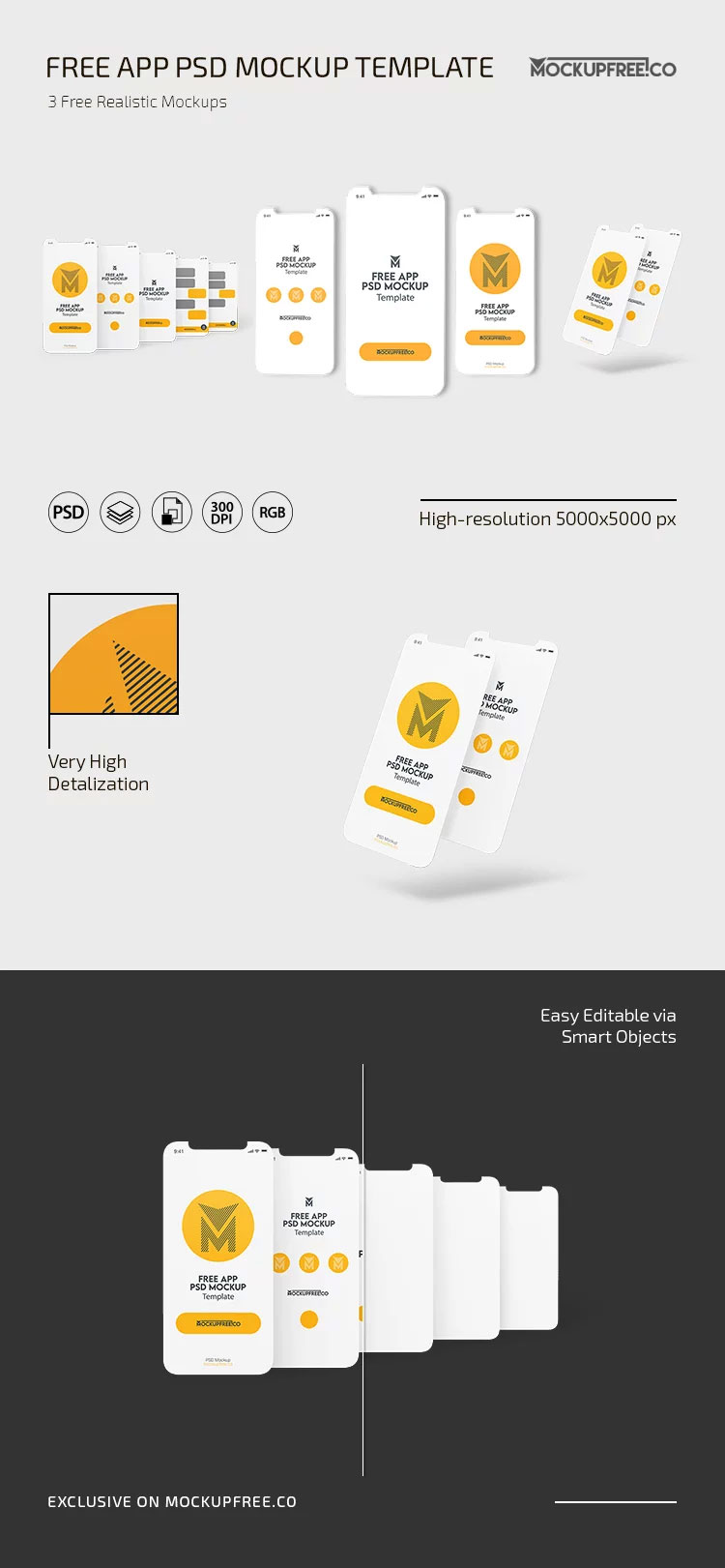 App Mockup Template Free Download | Resource Boy