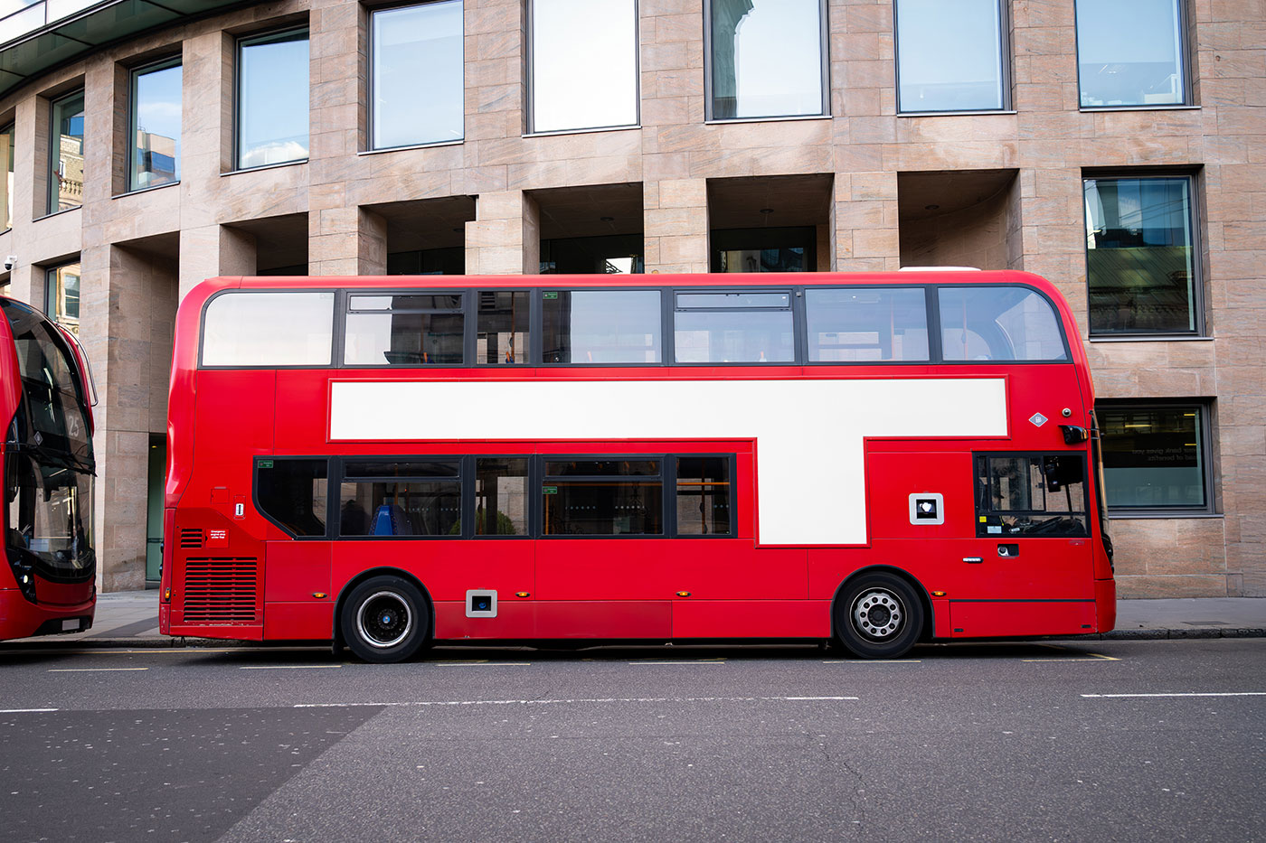 Banner on London Bus Mockup Free Download | Resource Boy