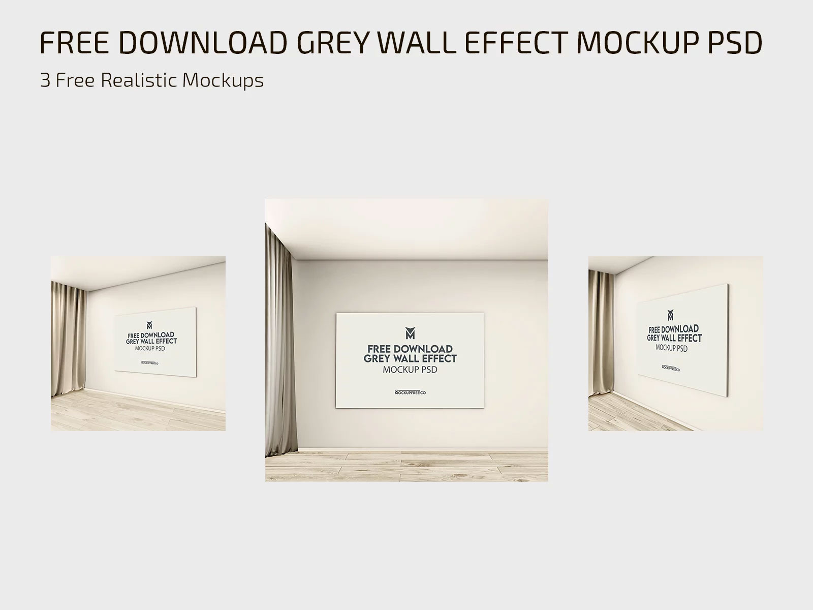 Grey Wall Effect Mockup Free Download | Resource Boy