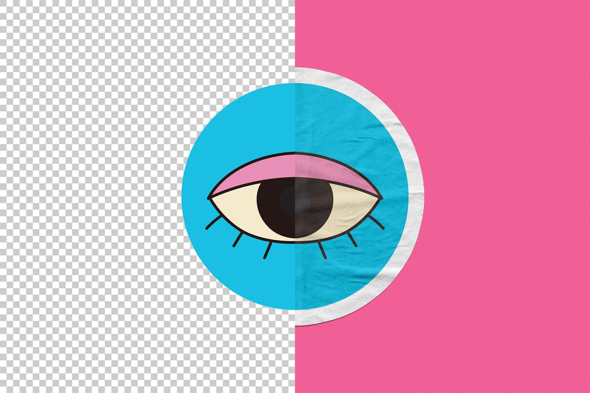 Matte Vinyl Sticker Mockup Free Download | Resource Boy