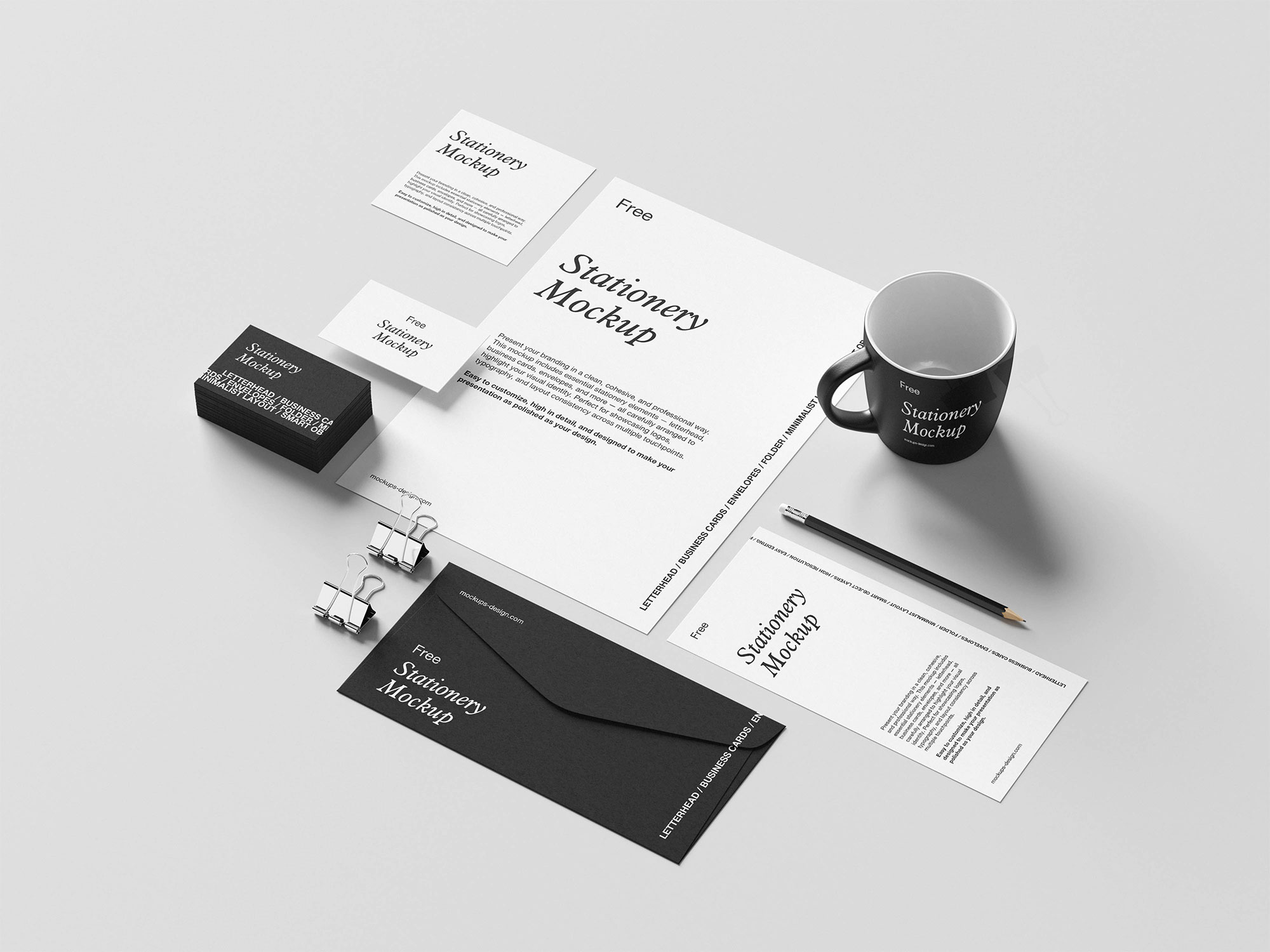 Minimal Branding Stationery Mockup Free Download | Resource Boy