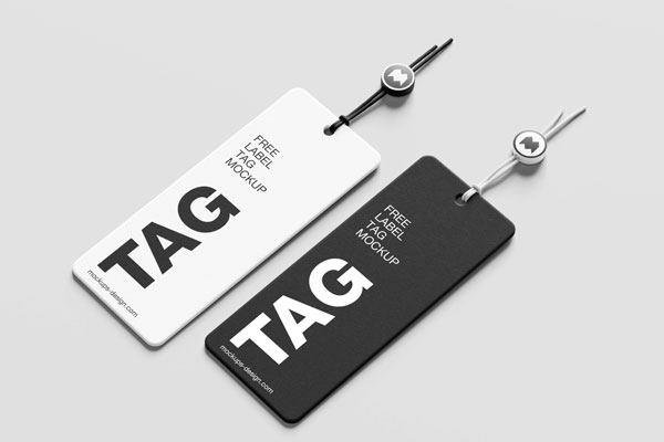 Minimal Label Tag Mockup Free Download | Resource Boy