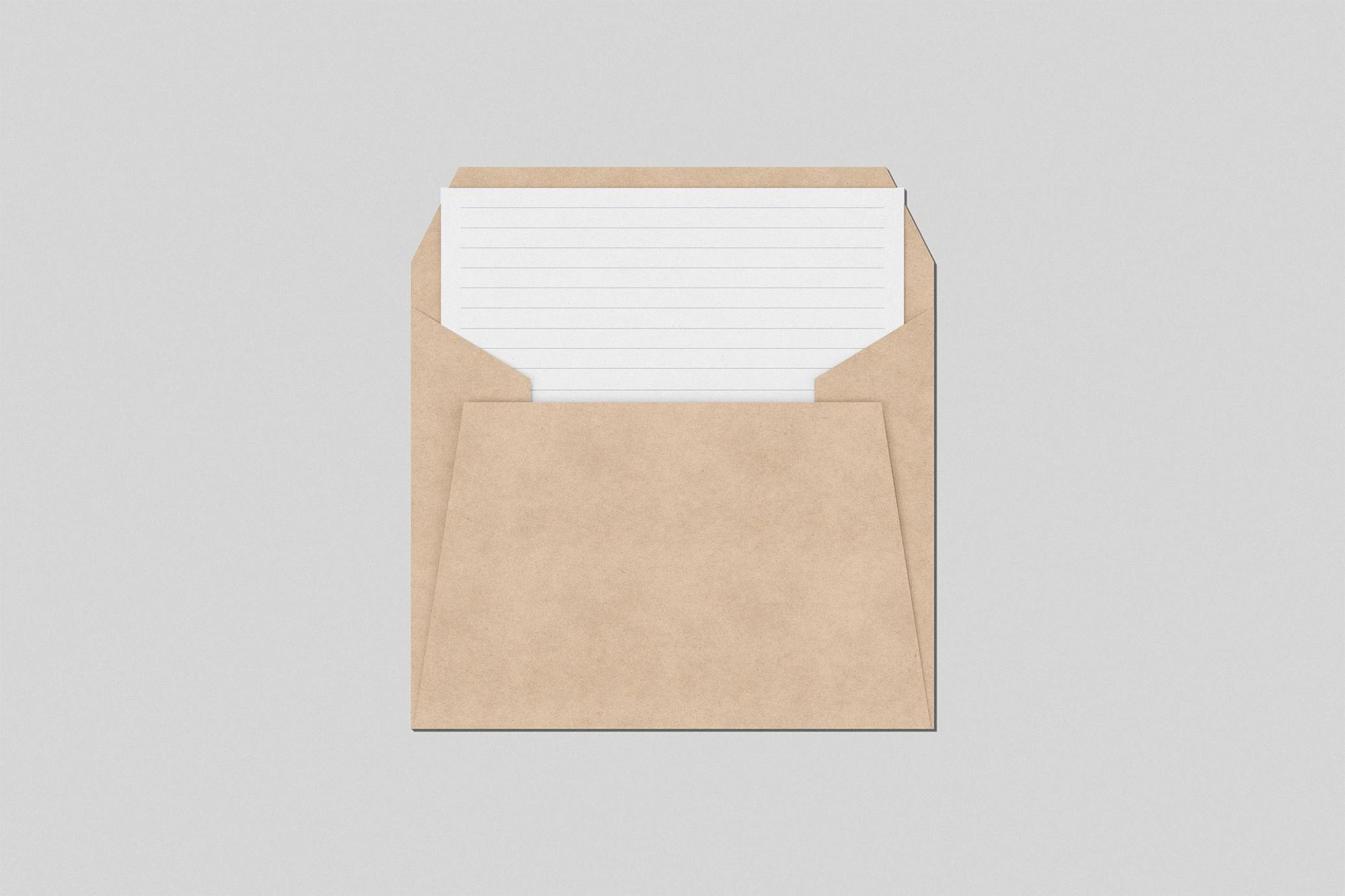 Open Envelope Mockup Free Download | Resource Boy