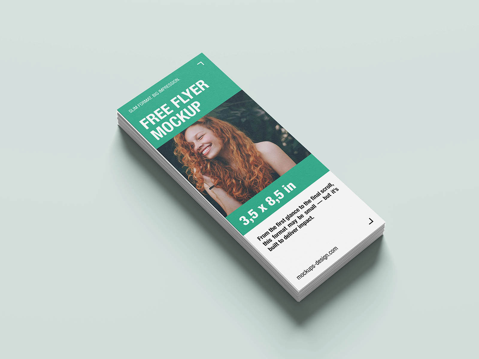 Slim Vertical Flyer Mockup Free Download | Resource Boy
