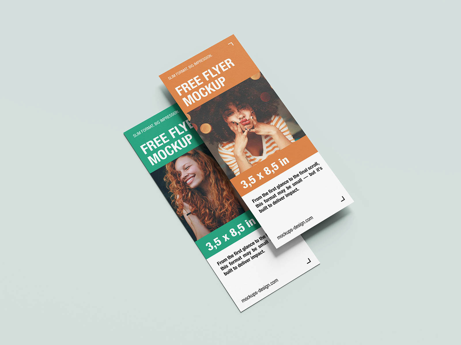 Slim Vertical Flyer Mockup Free Download | Resource Boy