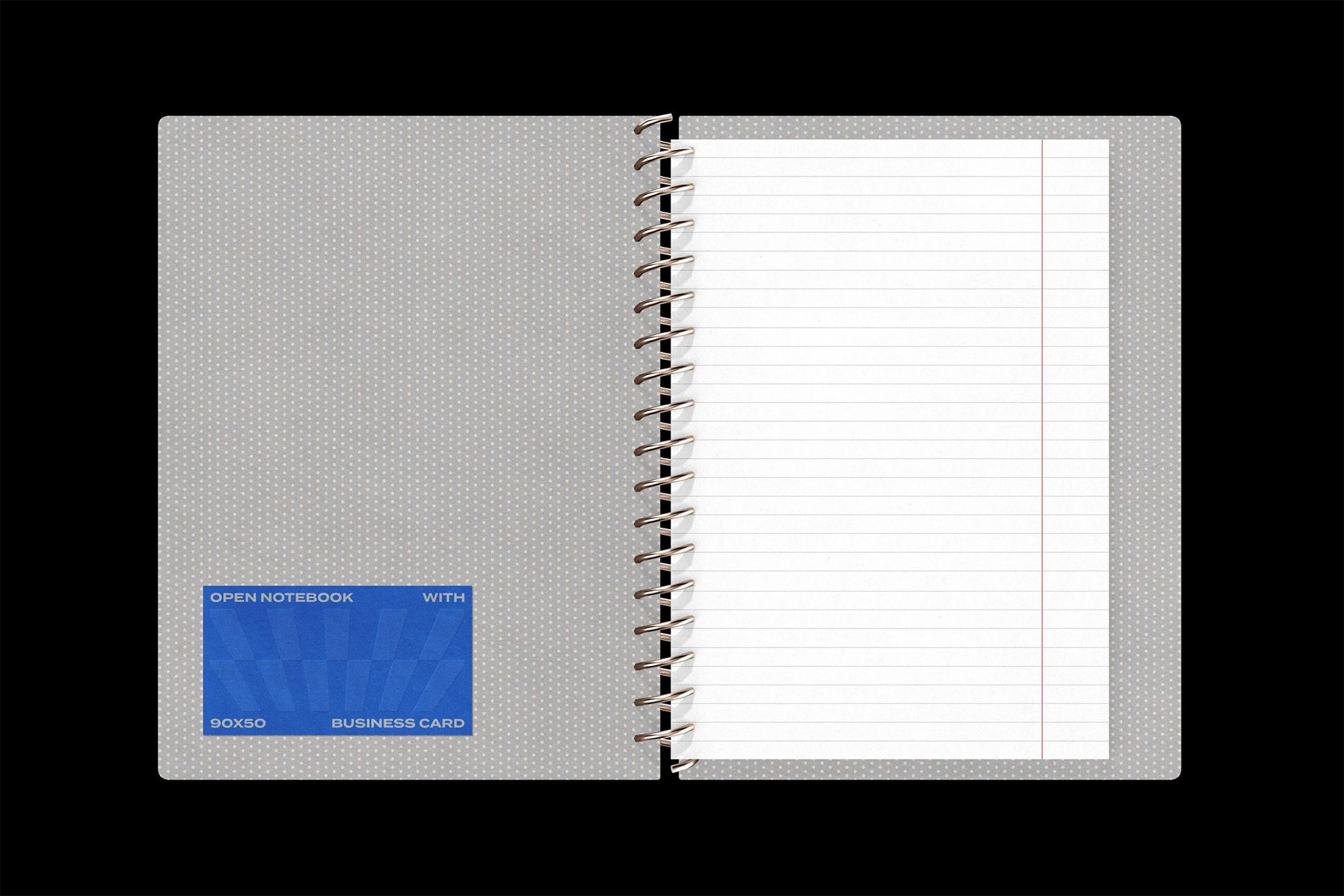 Spiral Notebook Business Card Mockup Free Download | Resource Boy