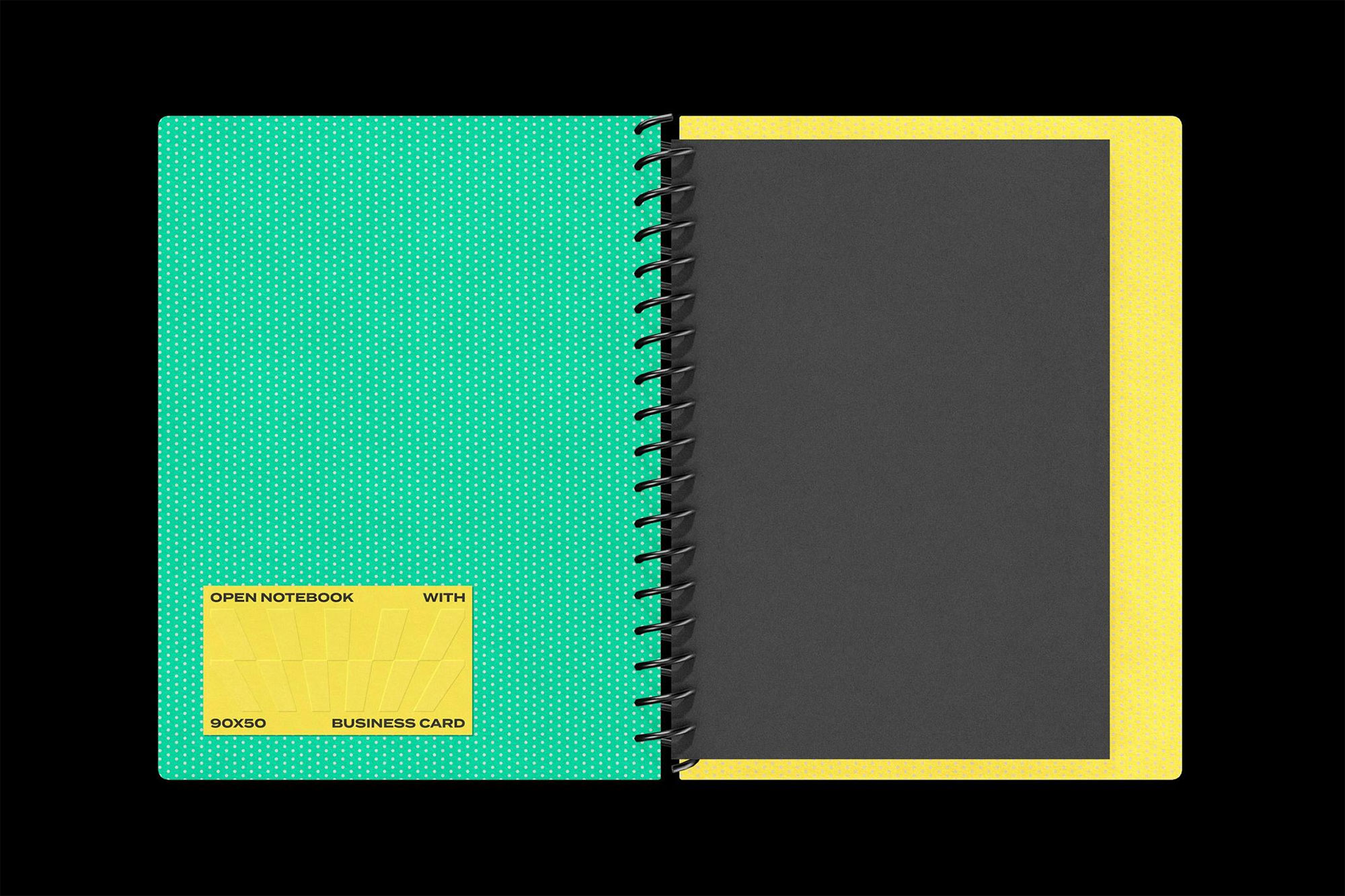 Spiral Notebook Business Card Mockup Free Download | Resource Boy