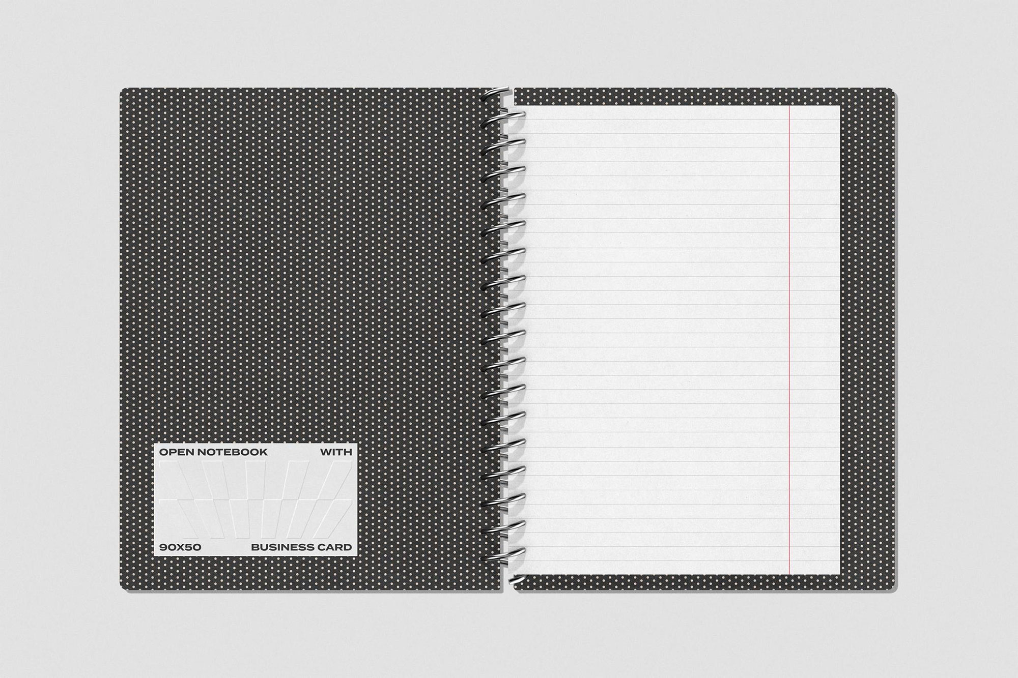 Spiral Notebook Business Card Mockup Free Download | Resource Boy