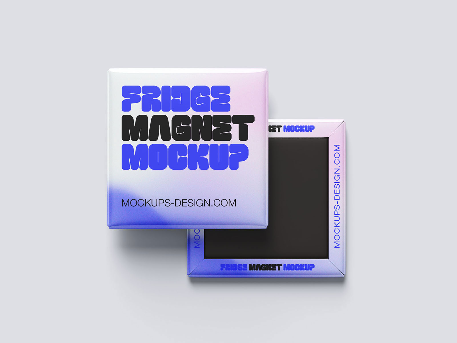 Square Fridge Magnet Mockup Free Download | Resource Boy