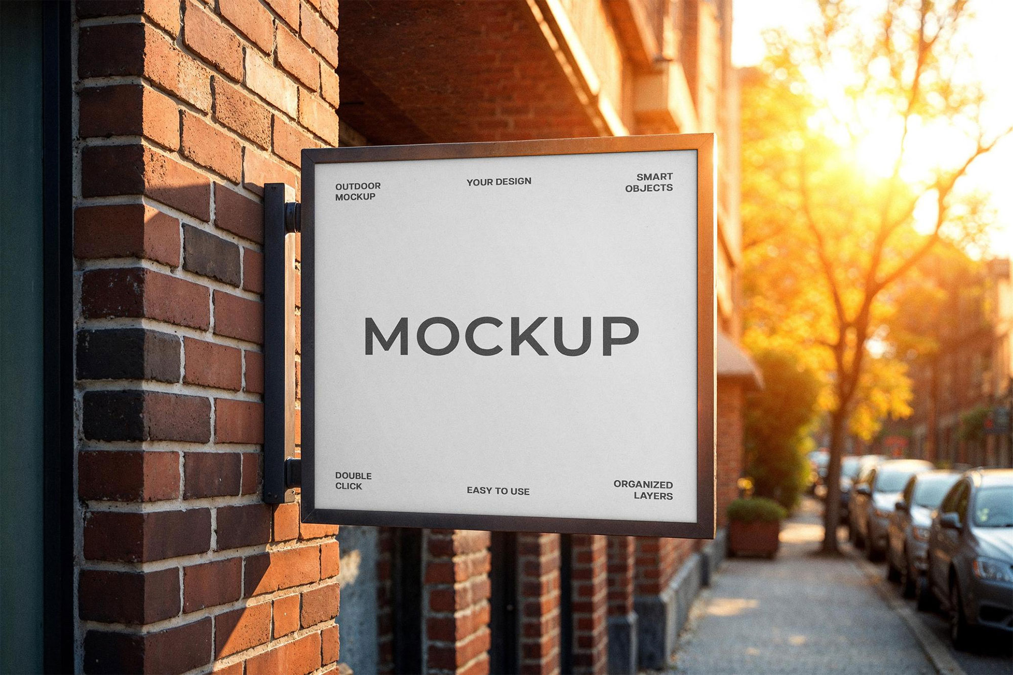 Square Street Sign Mockup Free Download | Resource Boy