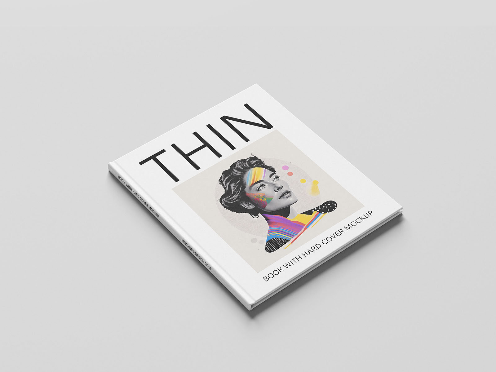 Thin Book with Hard Cover Mockup Free Download | Resource Boy