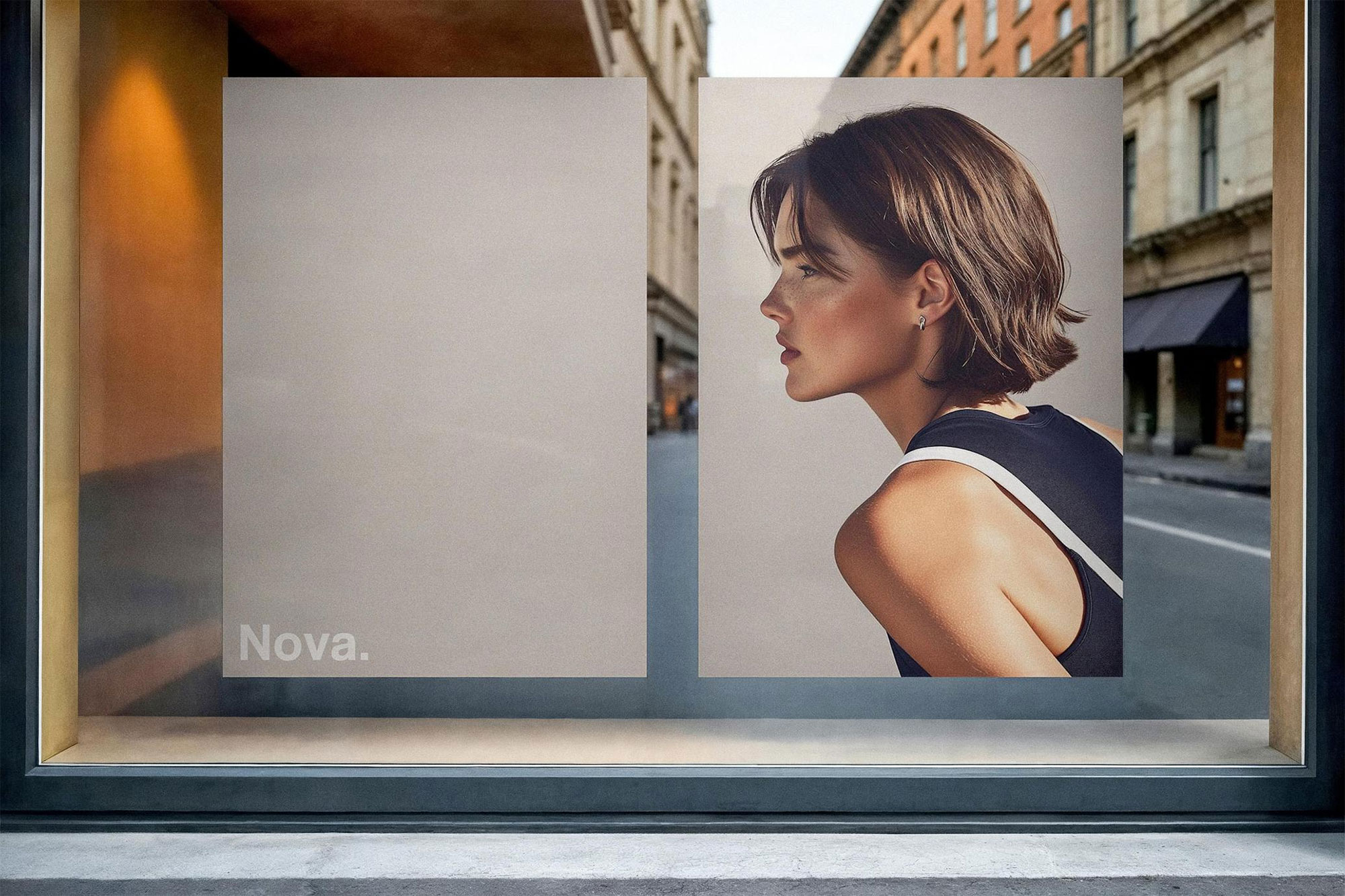 Window A4 Posters Mockup Free Download | Resource Boy