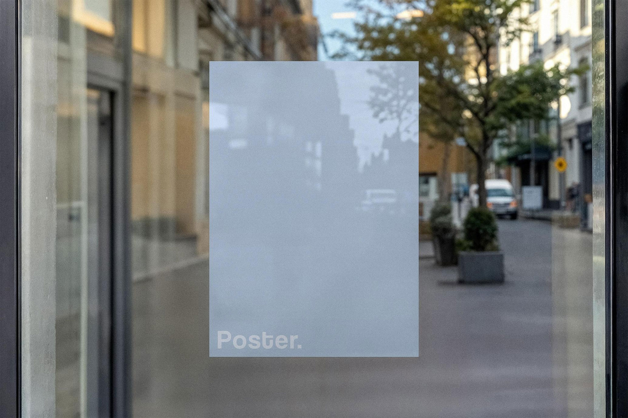 Window Poster Mockup Free Download | Resource Boy