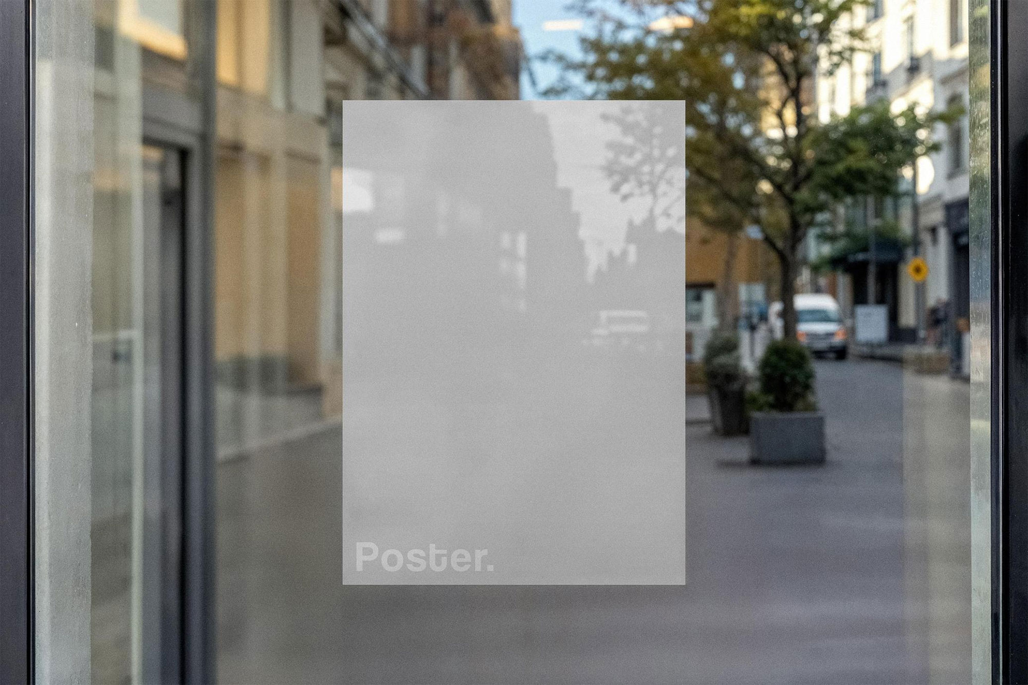 Window Poster Mockup Free Download | Resource Boy
