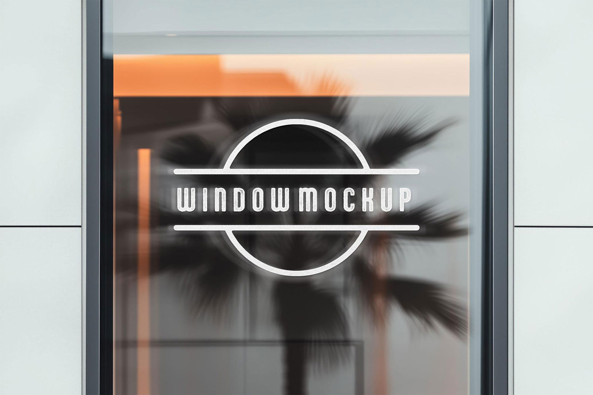 Window Sign Mockup Free Download | Resource Boy